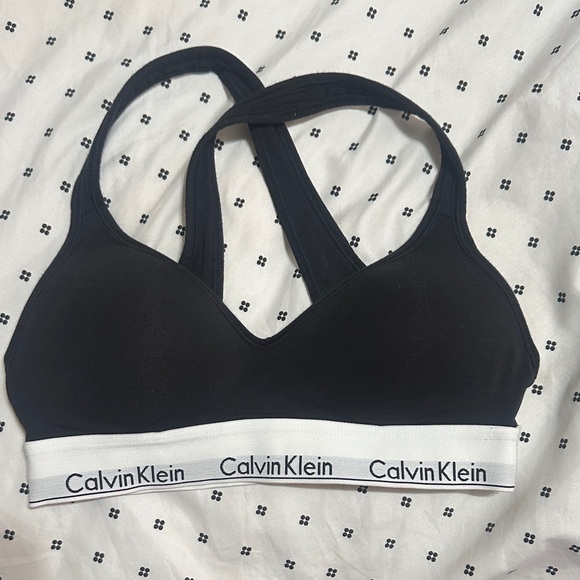 Calvin Klein | Intimates & Sleepwear | Calvin Klein Black Sports Bra ...